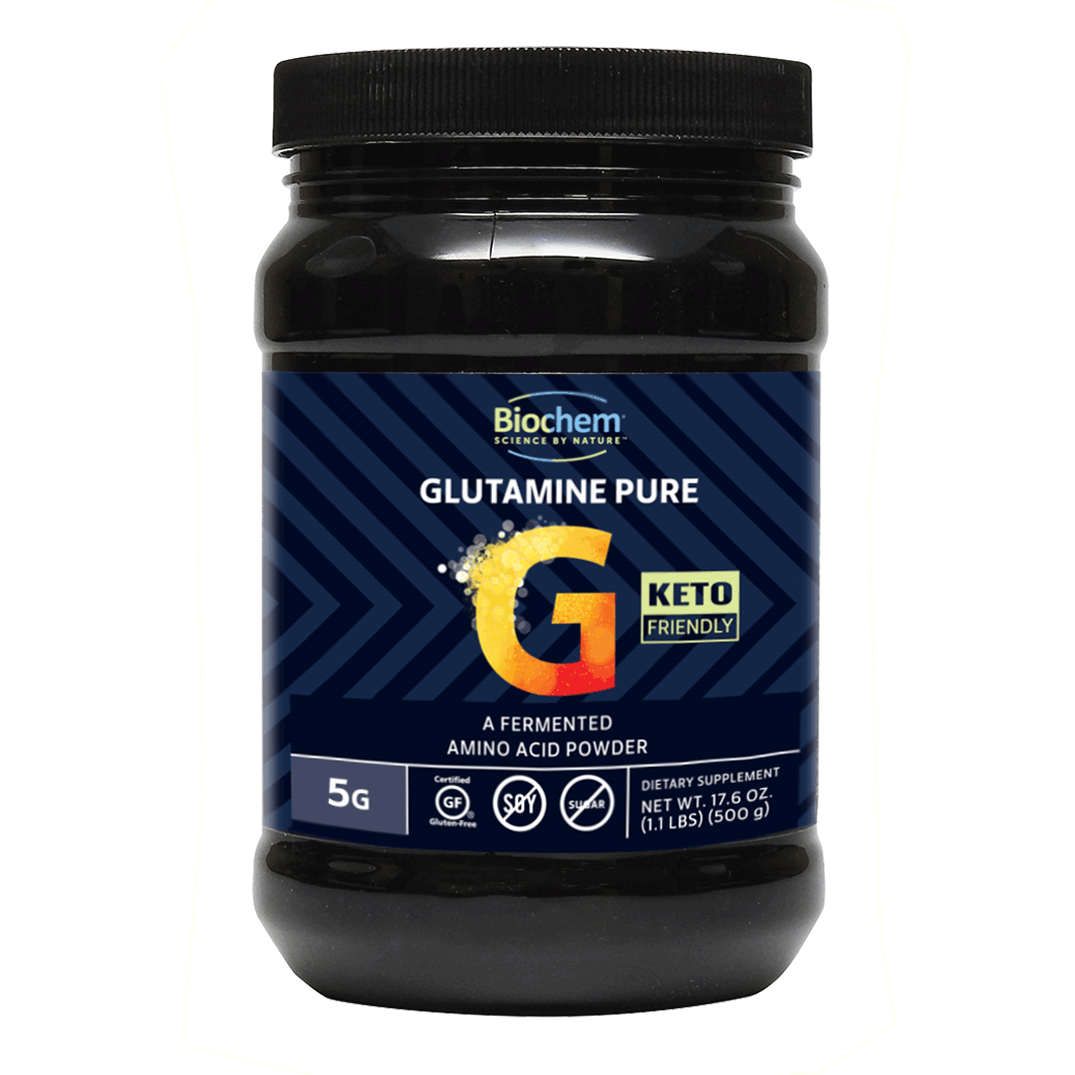 Glutamine Powder – 100 Servings, No Artificial Sweeteners – Biochem Protein